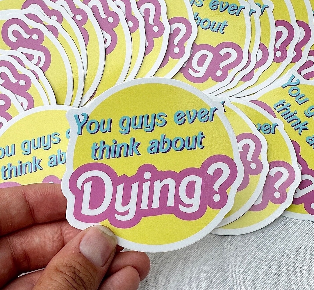 Funny Movie Quote Sticker: Existential Crisis Gift Laptop Luggage Water ...