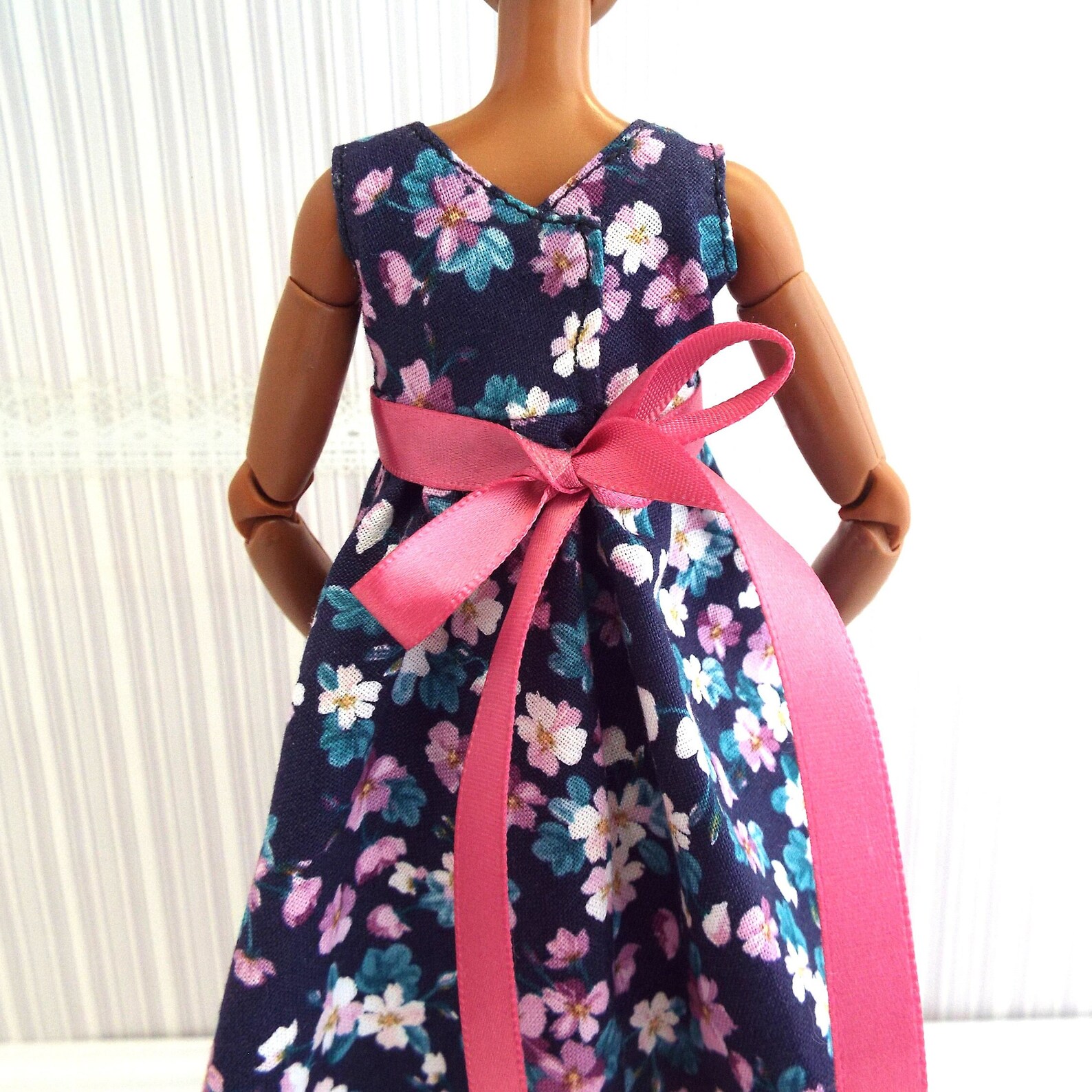 Floral Regency Era Gown for 12-inch Fashion Dolls Handmade - Etsy