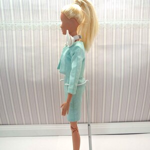 Formal Dress Suit With a Statement Bow Collar for 12-inch Fashion Dolls ...