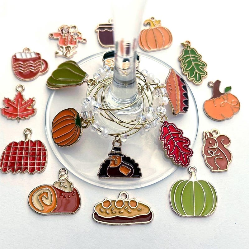 Thanksgiving Charms - Etsy