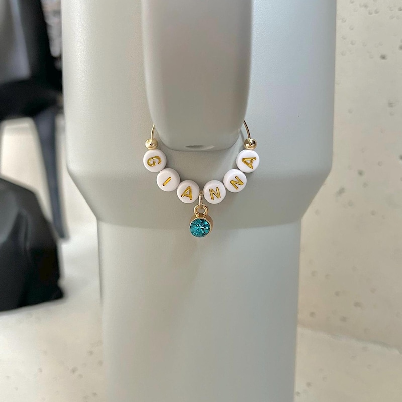 Birthstone Stanley Charm - Etsy