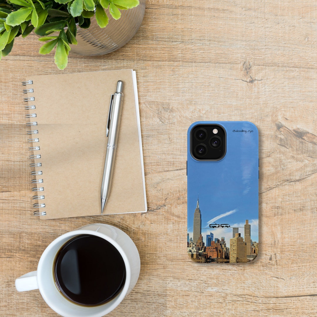 Train Doodle NYC Skyline Magsafe Phone Case, Tough iPhone Cover, Fun ...