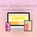 Daily Agenda Downloadable and Printable Template | Available in 5 ...