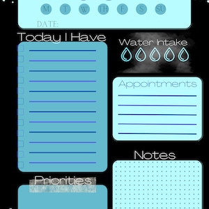 Daily Agenda Downloadable and Printable Template | Available in 5 ...