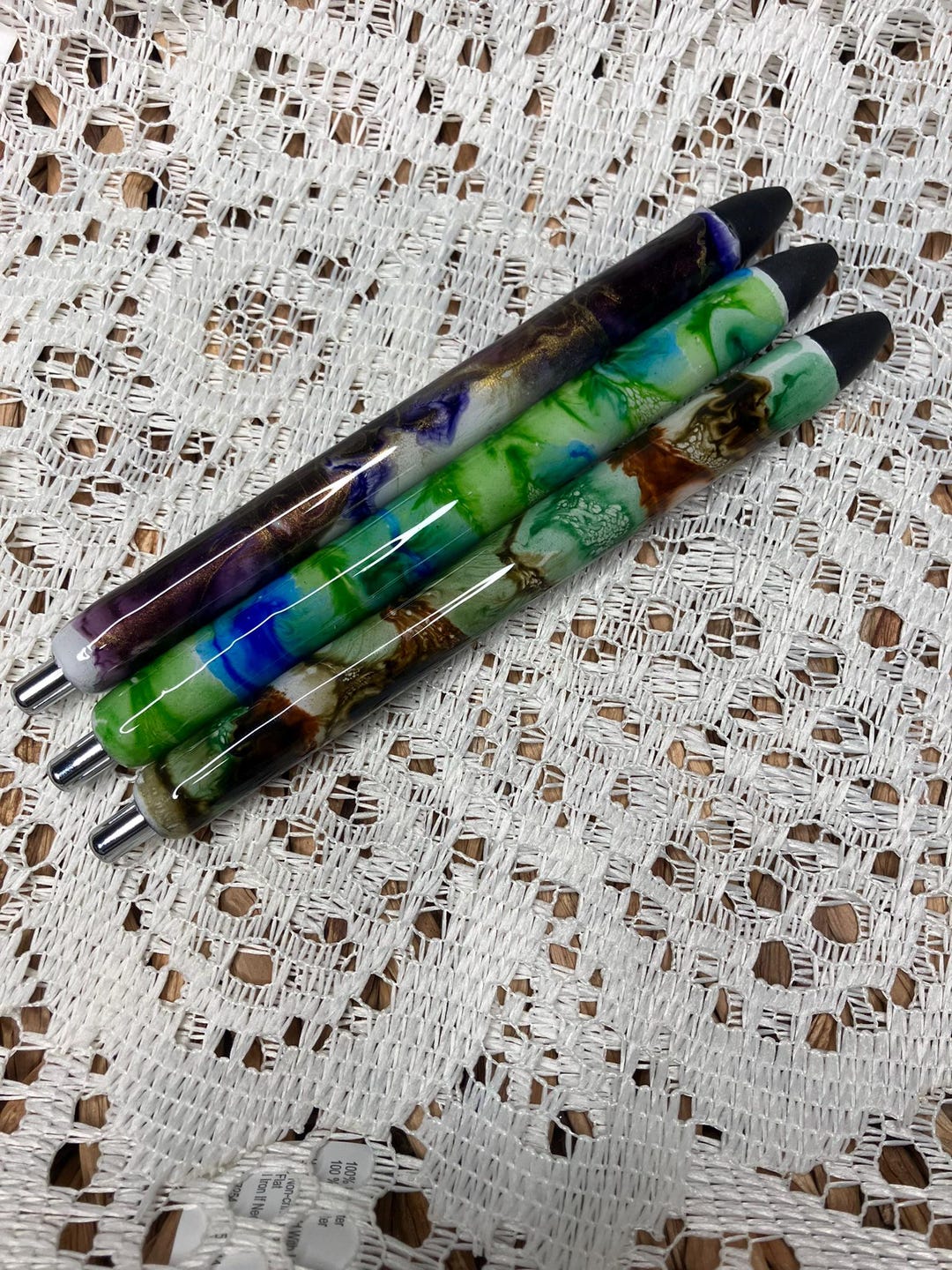 Custom GEL Pens| Inkjoy Gel Pens| Epoxy Resin Pens| Alcohol Ink Swirl ...
