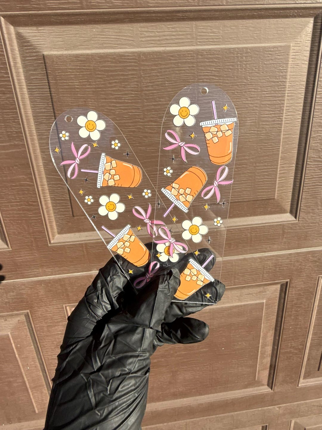 Acrylic Bookmark| Coffee and Bows| Pink Bookmark| Uvdtf Decals ...