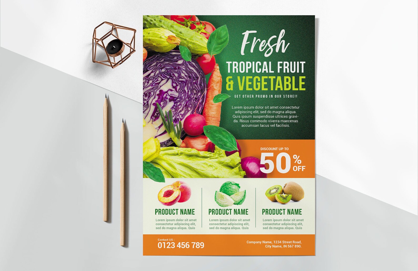 Product Flyer - Supermarket Grocery Flyer Template for Marketing ...