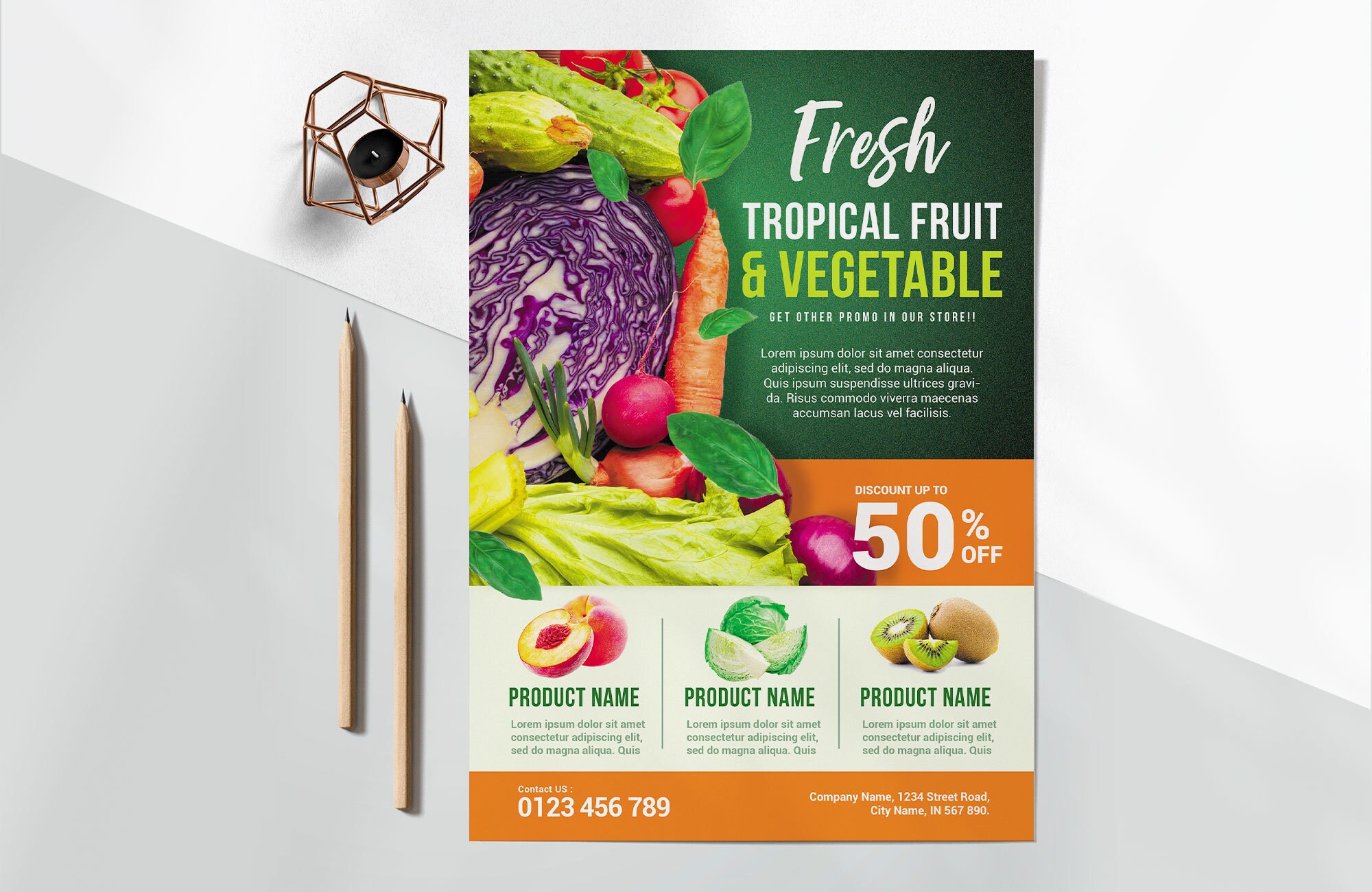 Product Flyer - Supermarket Grocery Flyer Template for Marketing ...