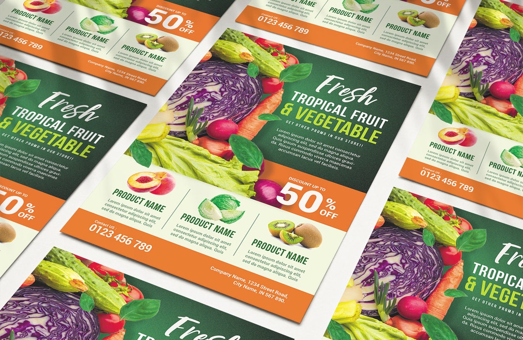 Product Flyer - Supermarket Grocery Flyer Template for Marketing ...
