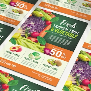 Product Flyer - Supermarket Grocery Flyer Template for Marketing ...