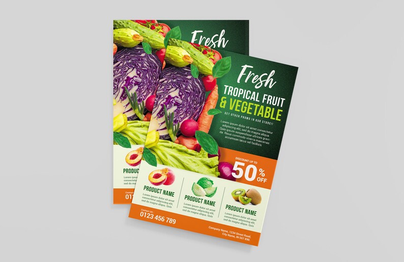 Product Flyer - Supermarket Grocery Flyer Template for Marketing ...