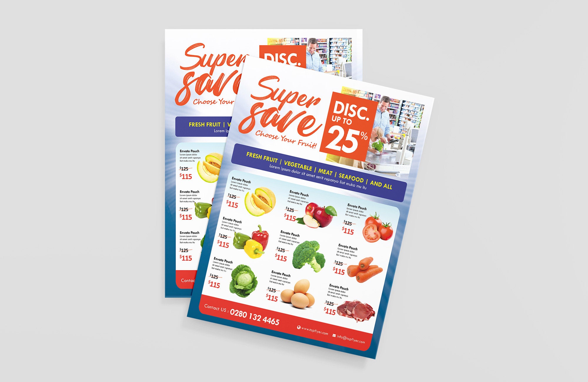 Product Flyer Supermarket Grocery Flyer Template for Marketing ...