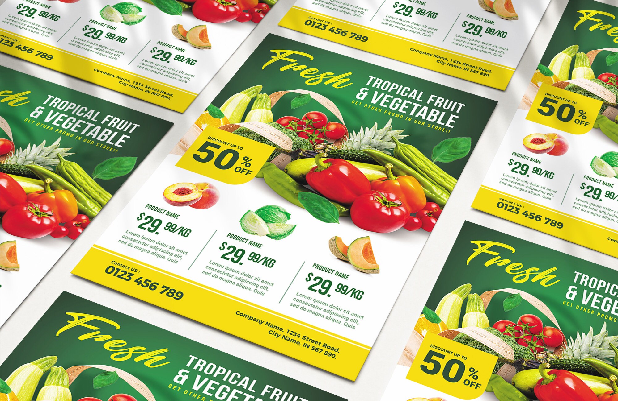 Product Flyer - Supermarket Grocery Flyer Template for Marketing ...
