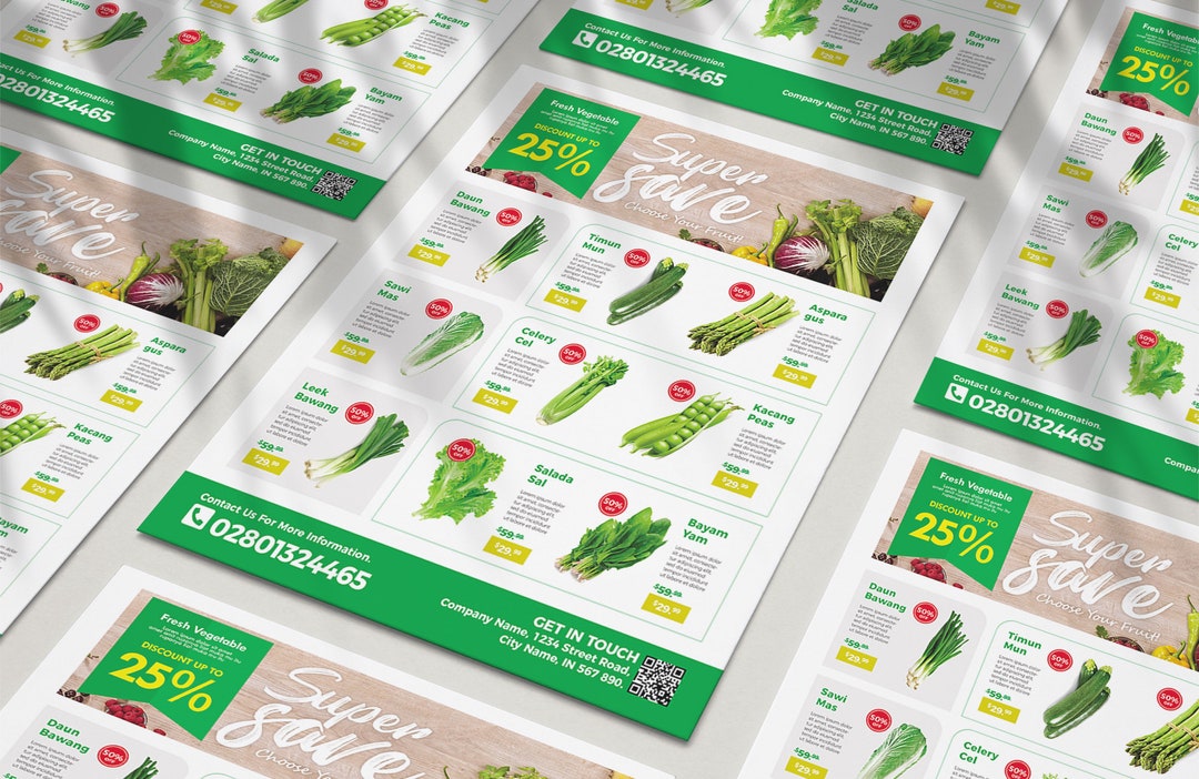 Product Flyer - Supermarket Grocery Flyer Template for Marketing ...