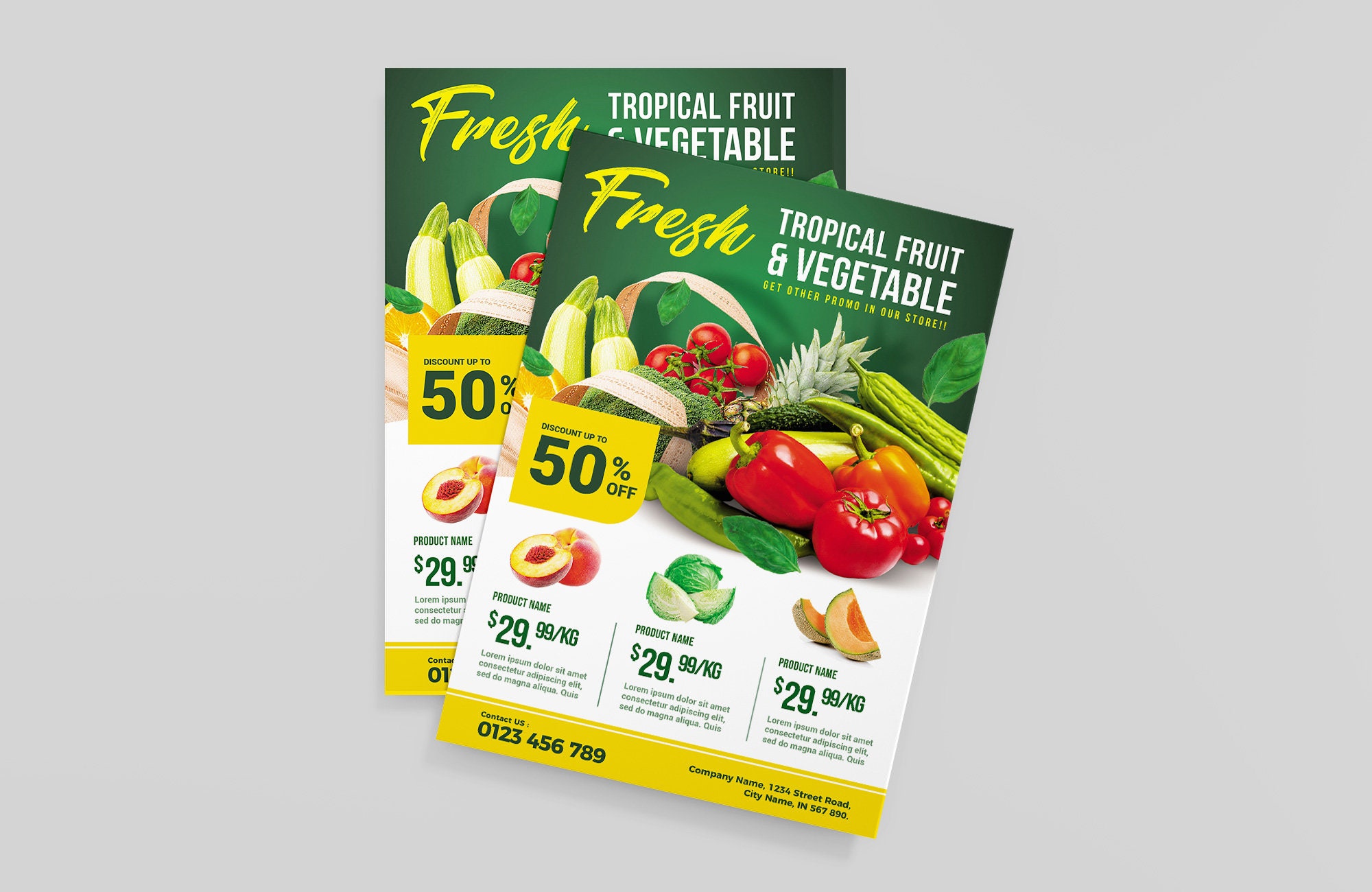 Product Flyer - Supermarket Grocery Flyer Template for Marketing ...