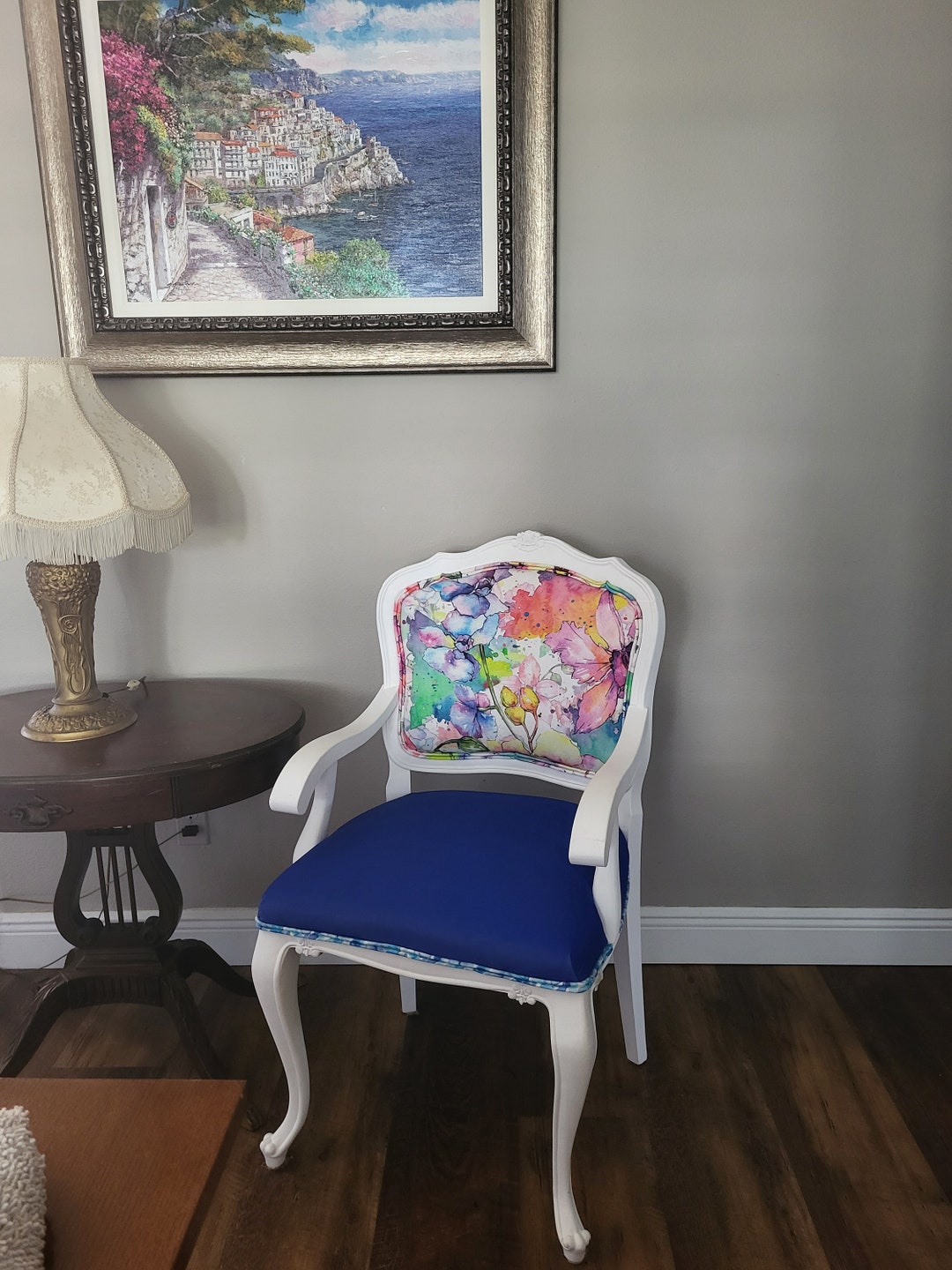 Floral Dining Chairs Colorful Accent Chairs Antique Chairs - Etsy