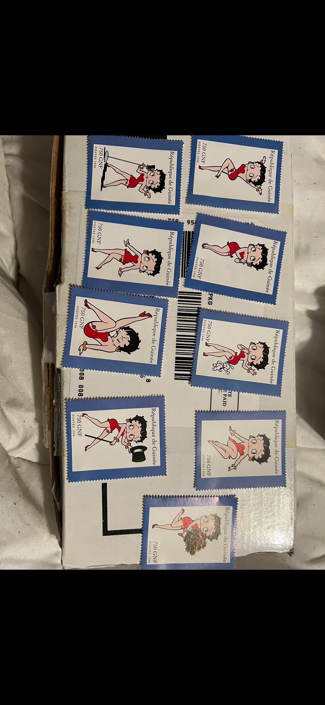 Betty Boop Limited Edition Vintage Postage Stamps - Etsy