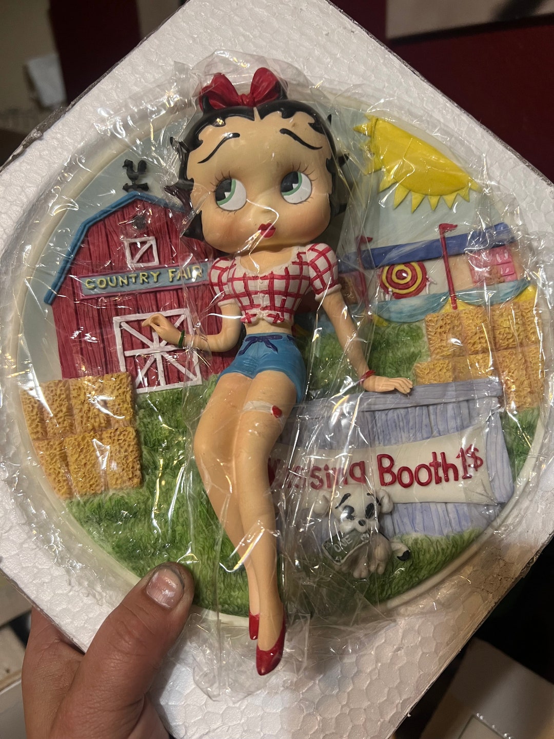 Betty Boop the Kissing Booth 3-D Plate - Etsy