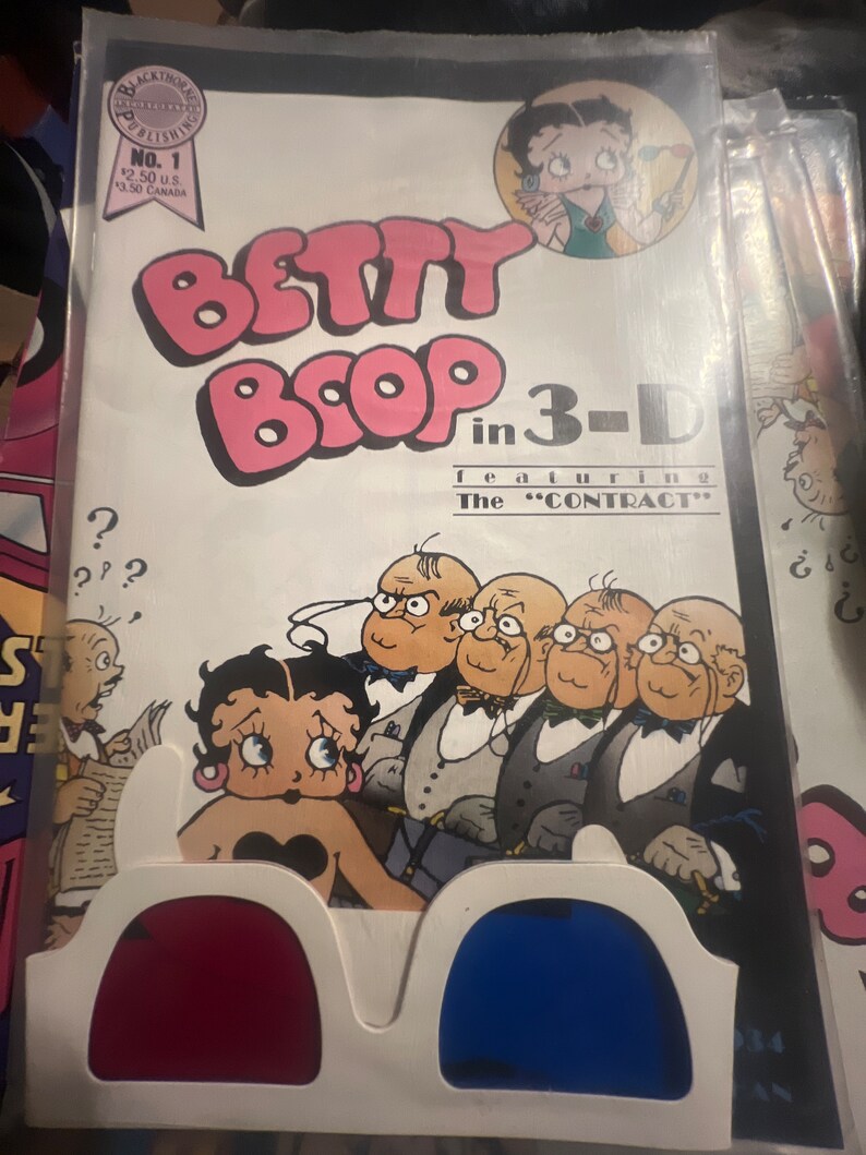 Betty Boop 3D Comic Book - Etsy