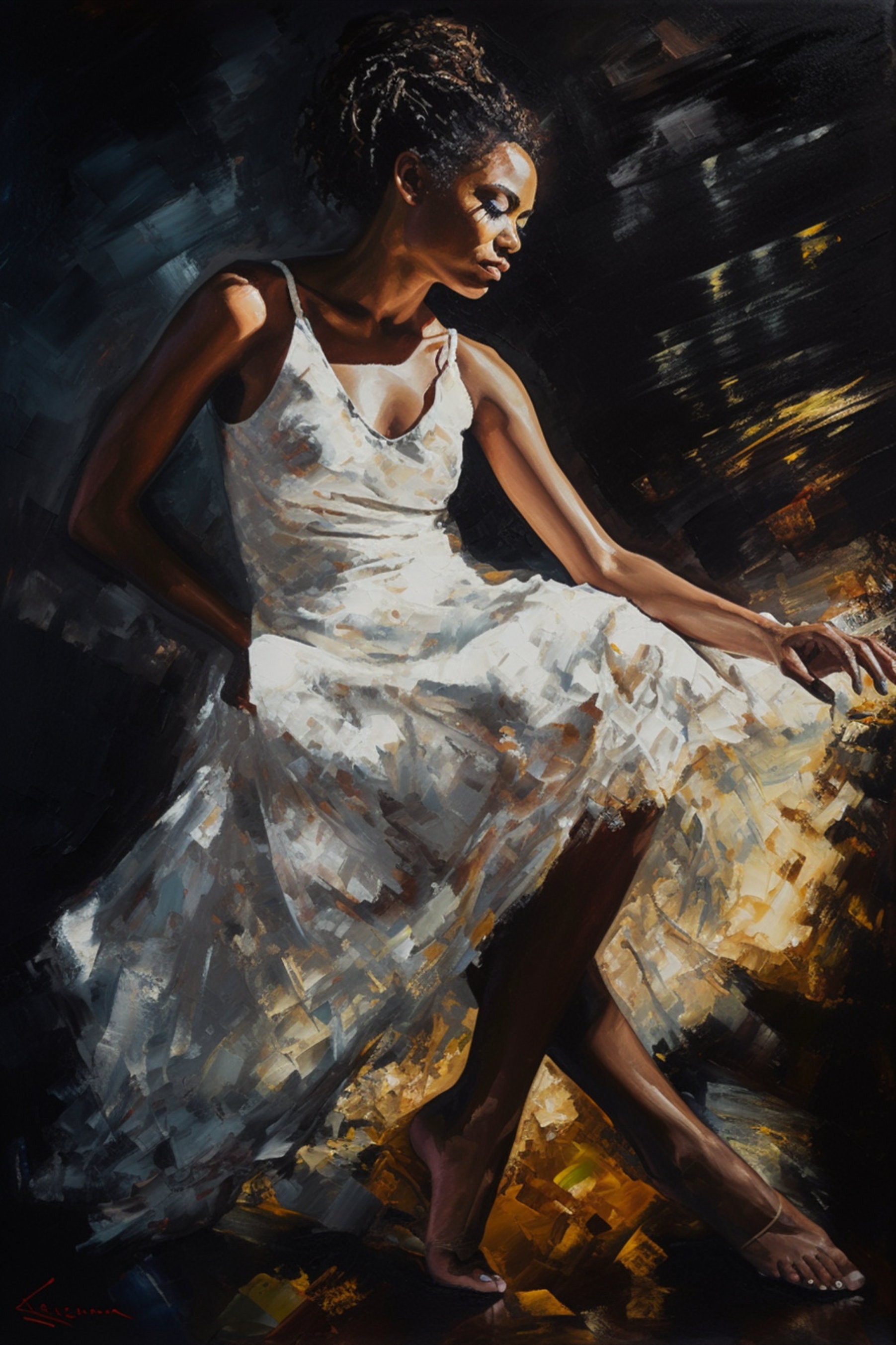 Soulful Impressionism African American Art Ballet Dancer Print - Etsy