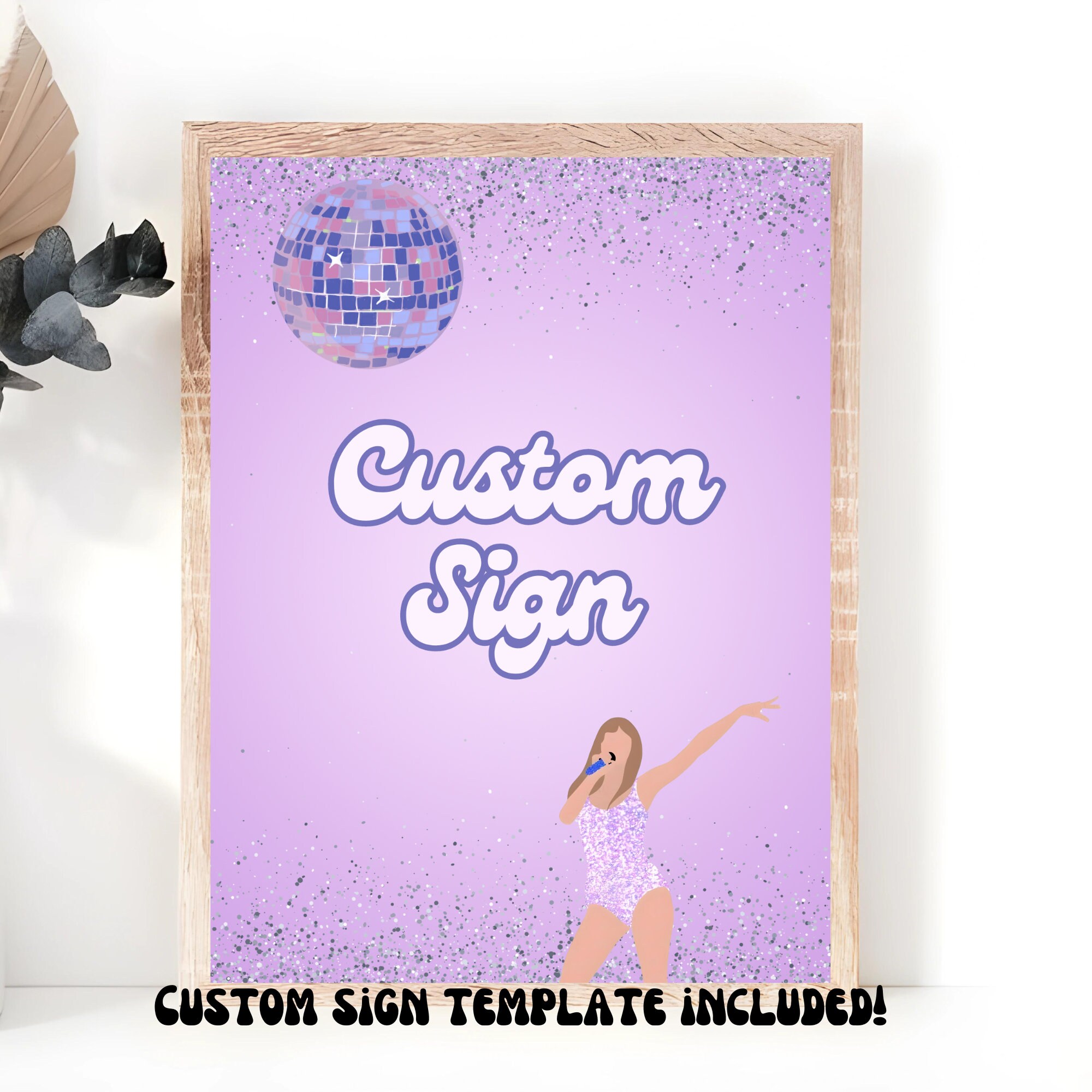 Printable Birthday Era Party Signs Taylor Birthday Theme Signs Eras ...