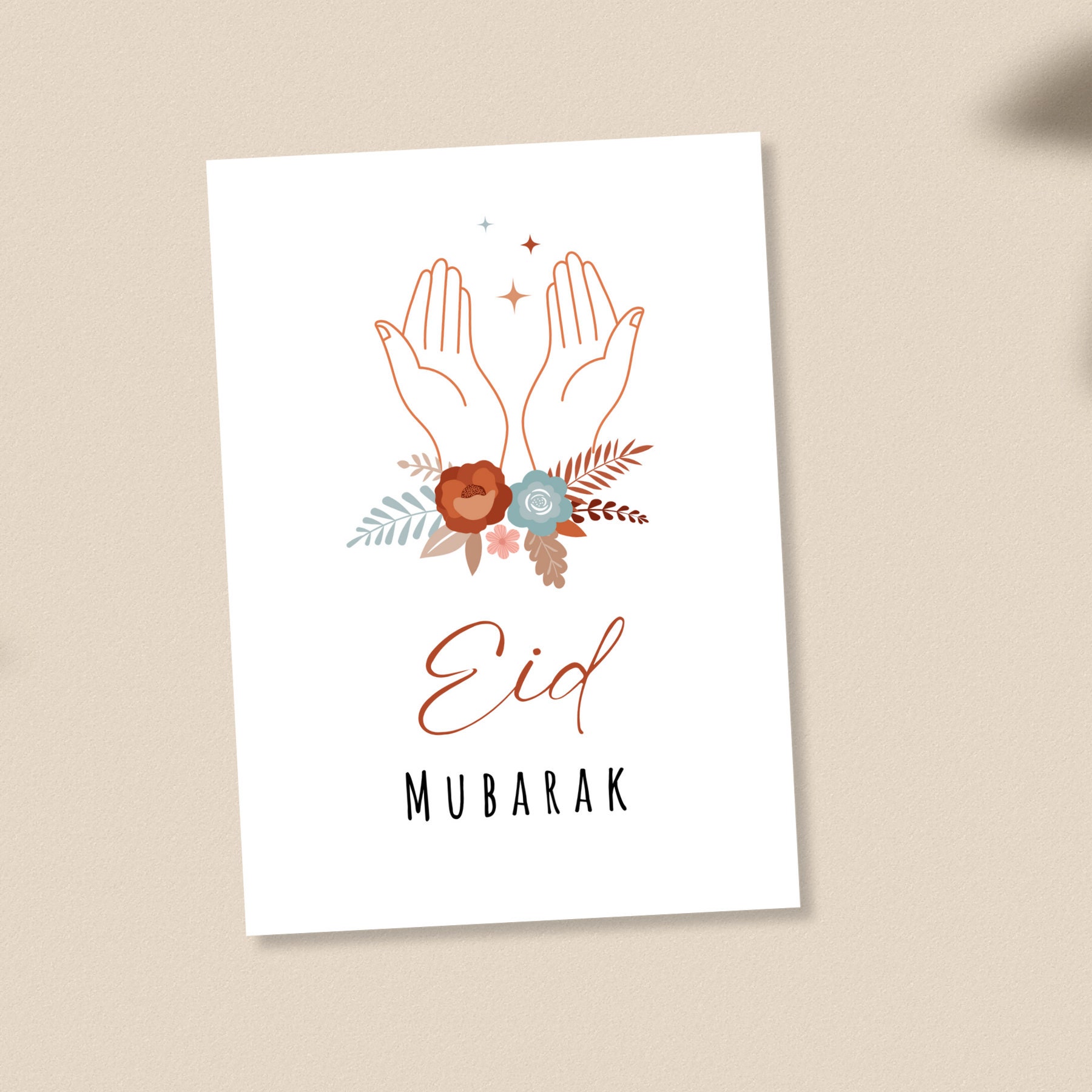 Boho Elegant Ramadan and Eid Card Bundle Ramadan Mubarak Printable ...