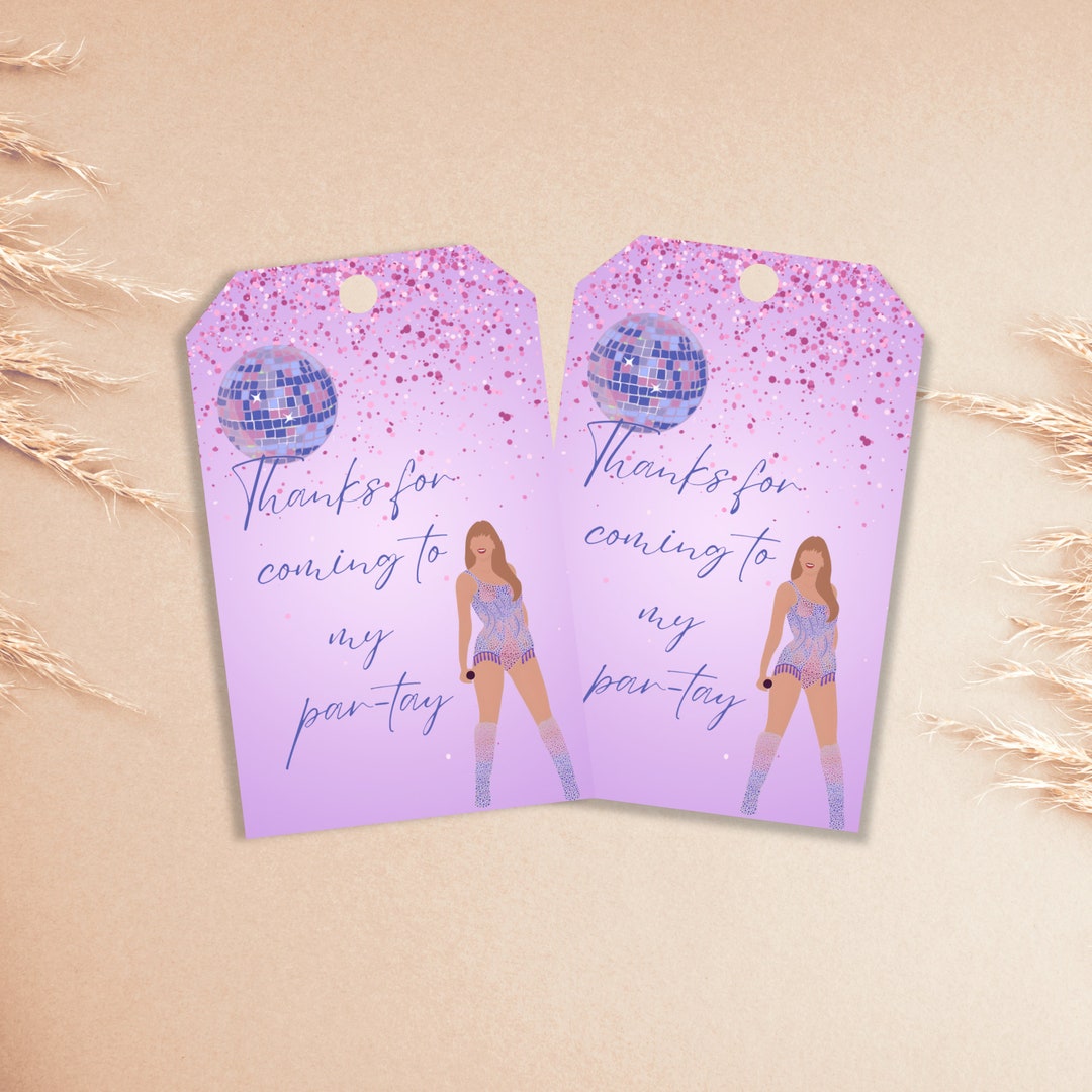 Birthday Era Editable Gift Tag Template Taylor Swift Birthday Printable ...