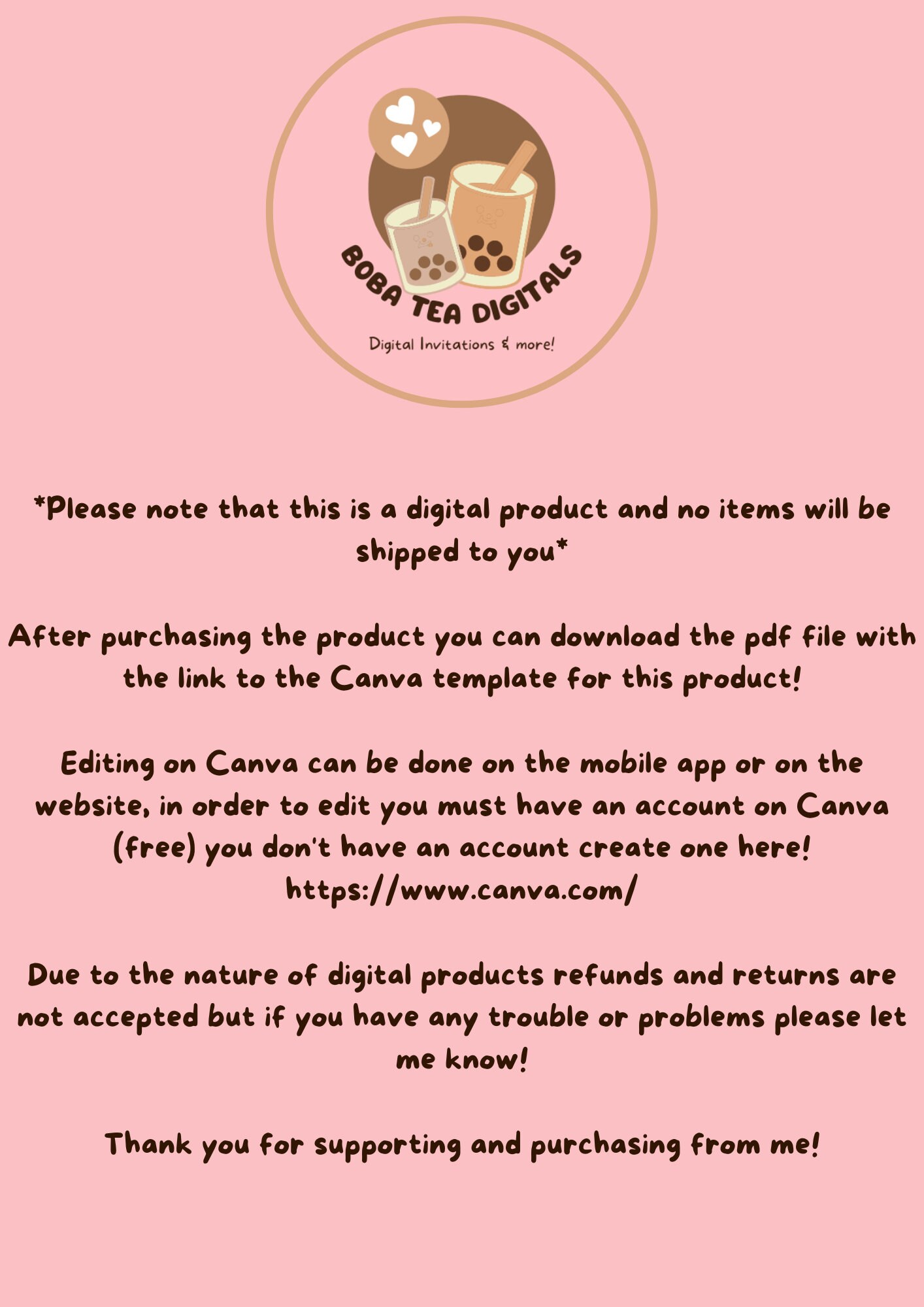 Editable Squishy Birthday Invitation Kawaii Printable Invite Canva ...