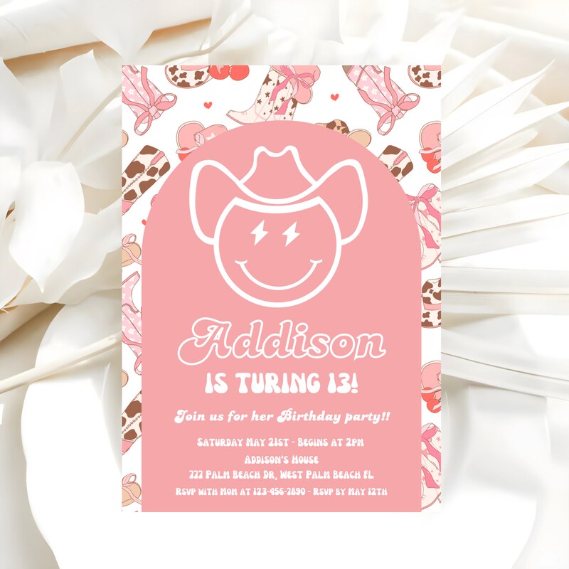 Preppy Invitation - Etsy