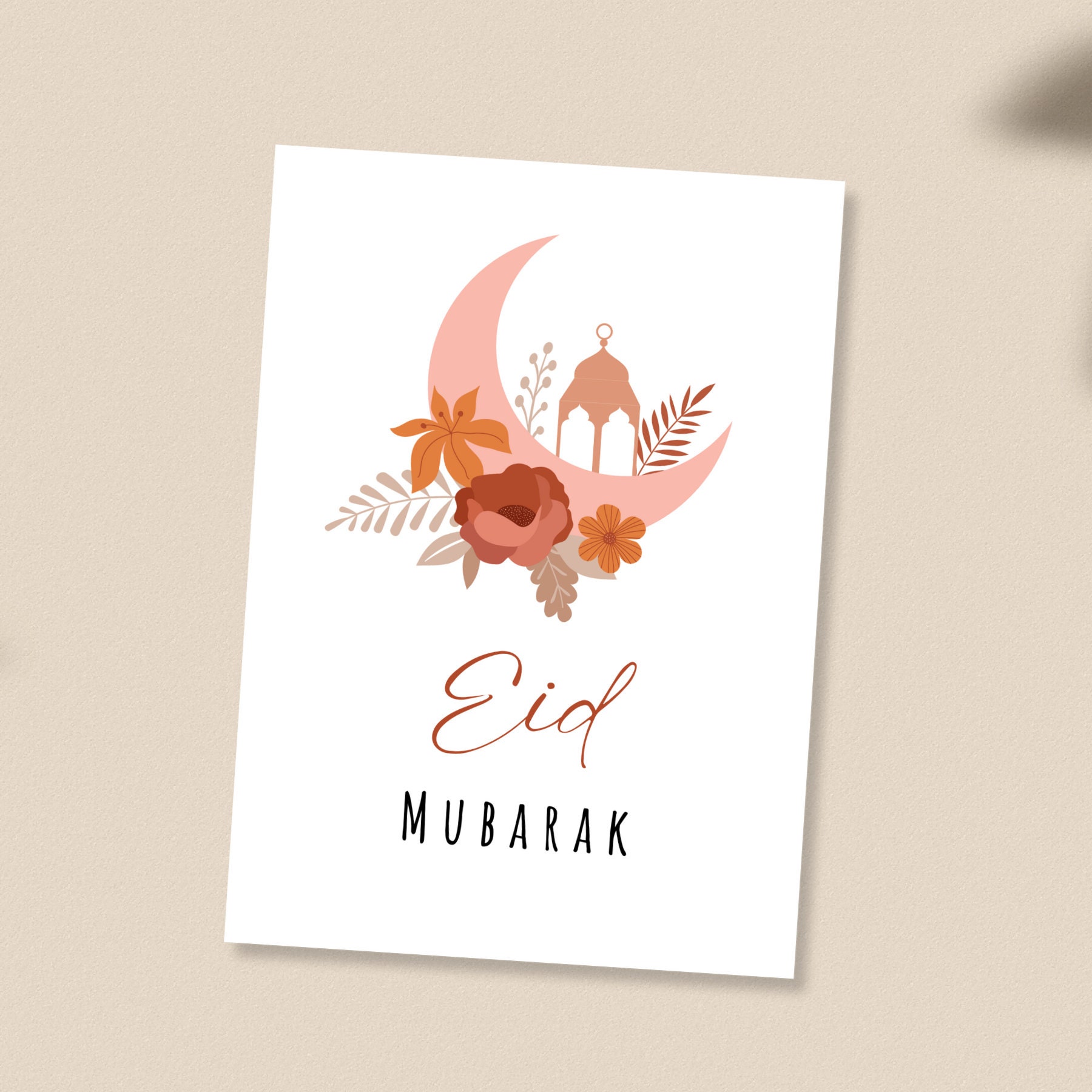 Boho Elegant Ramadan and Eid Card Bundle Ramadan Mubarak Printable ...