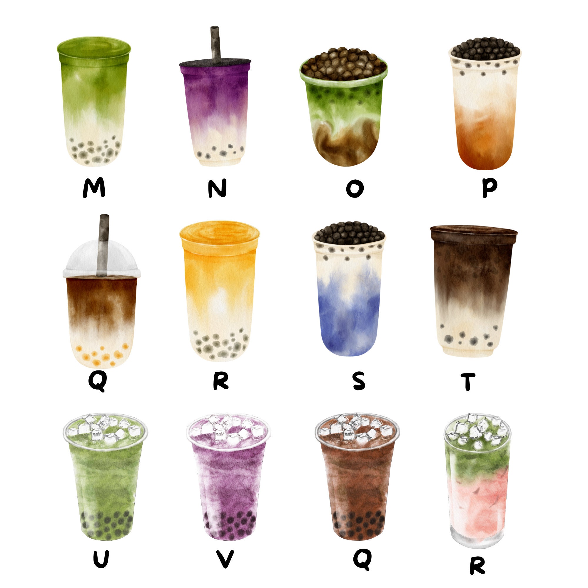 Editable Boba Tea Sign Template Bubble Tea Sign Menu for Birthday ...