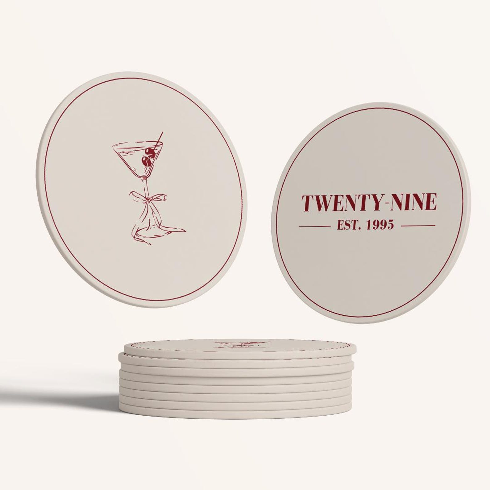 Birthday Coaster Template | Editable Canva Design for DIY Party Decor ...