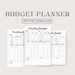 Digital Minimalist Monthly Worksheet, Modern Printable Home Accounting ...