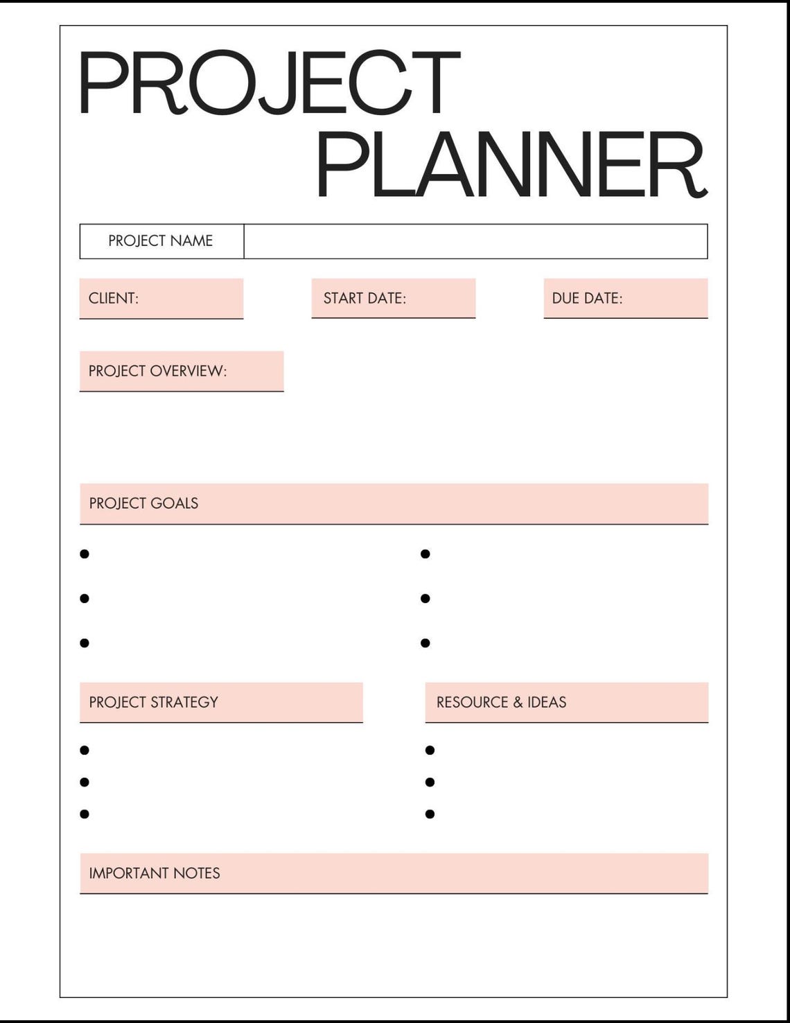 Ultimate Digital Business Plan Template Editable Business Planner ...
