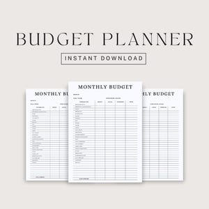 Elegant Minimalistic Savings Challenge Tracker, Finance Planner PDF for ...