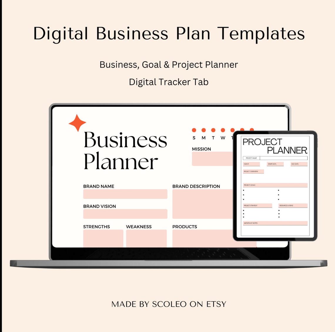 Ultimate Digital Business Plan Template Editable Business Planner ...
