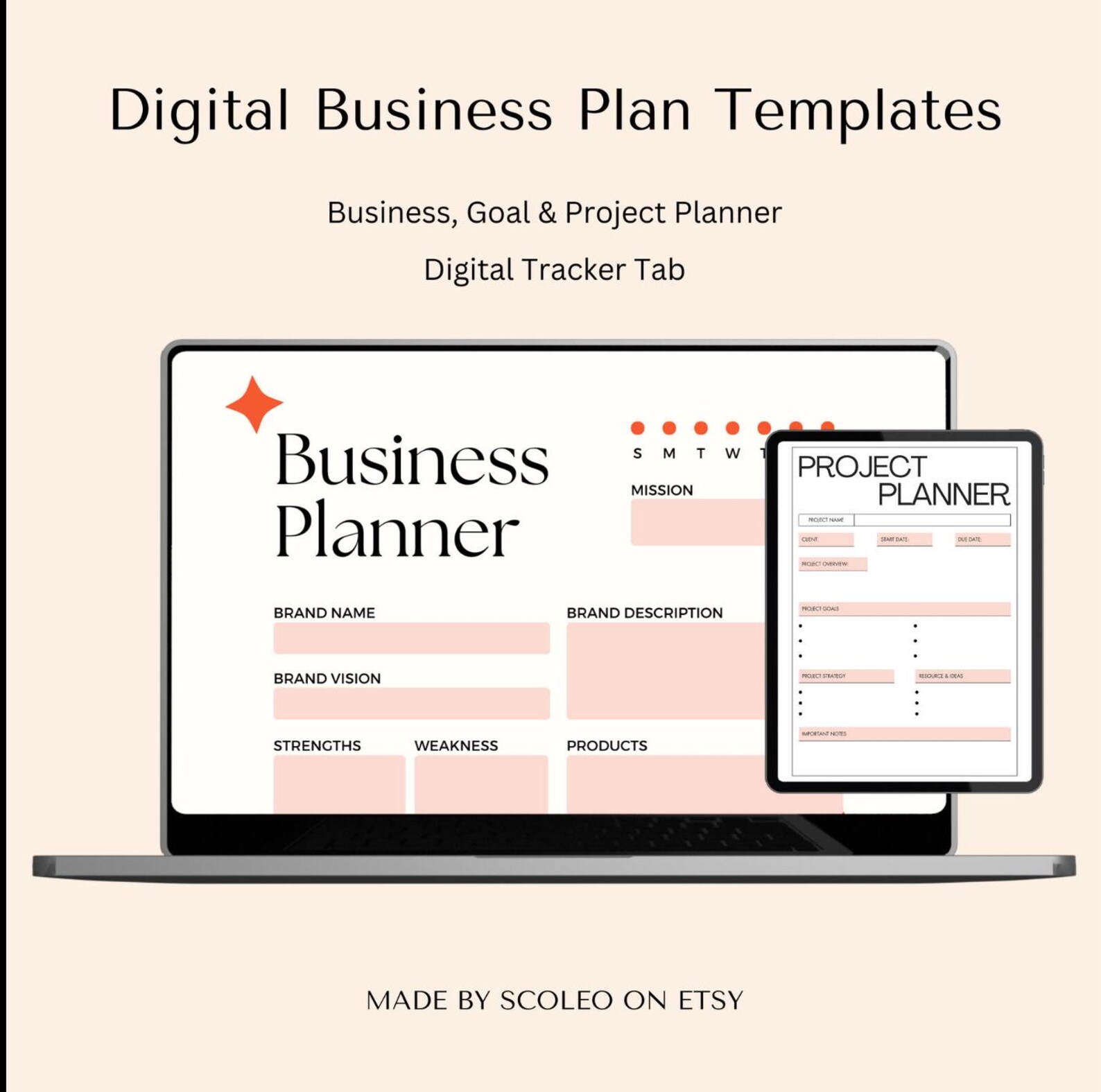 Ultimate Digital Business Plan Template Editable Business Planner ...