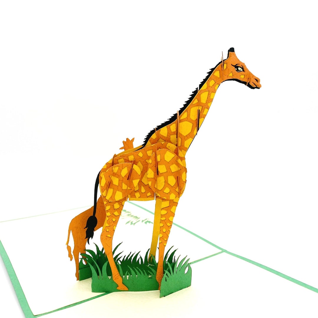 Giraffe and Offspring - Mom /dad and Baby - Mother's Day/ Father's Day ...