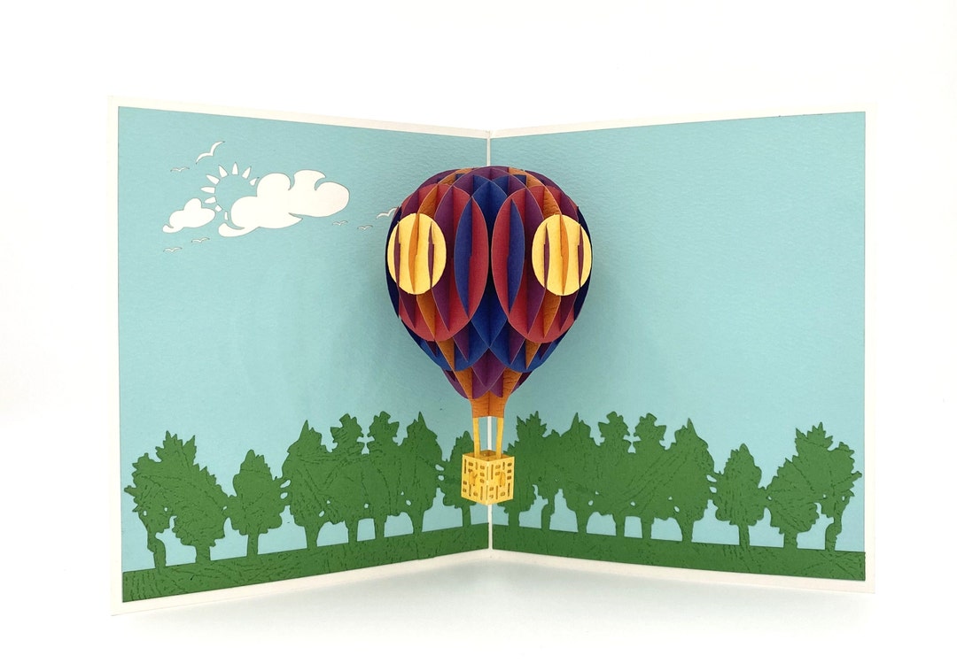 Balloon - 3D Popup Card - for Kid/ Child/ Boy/ Girl/ Him/ Her/ Mom/ Dad ...