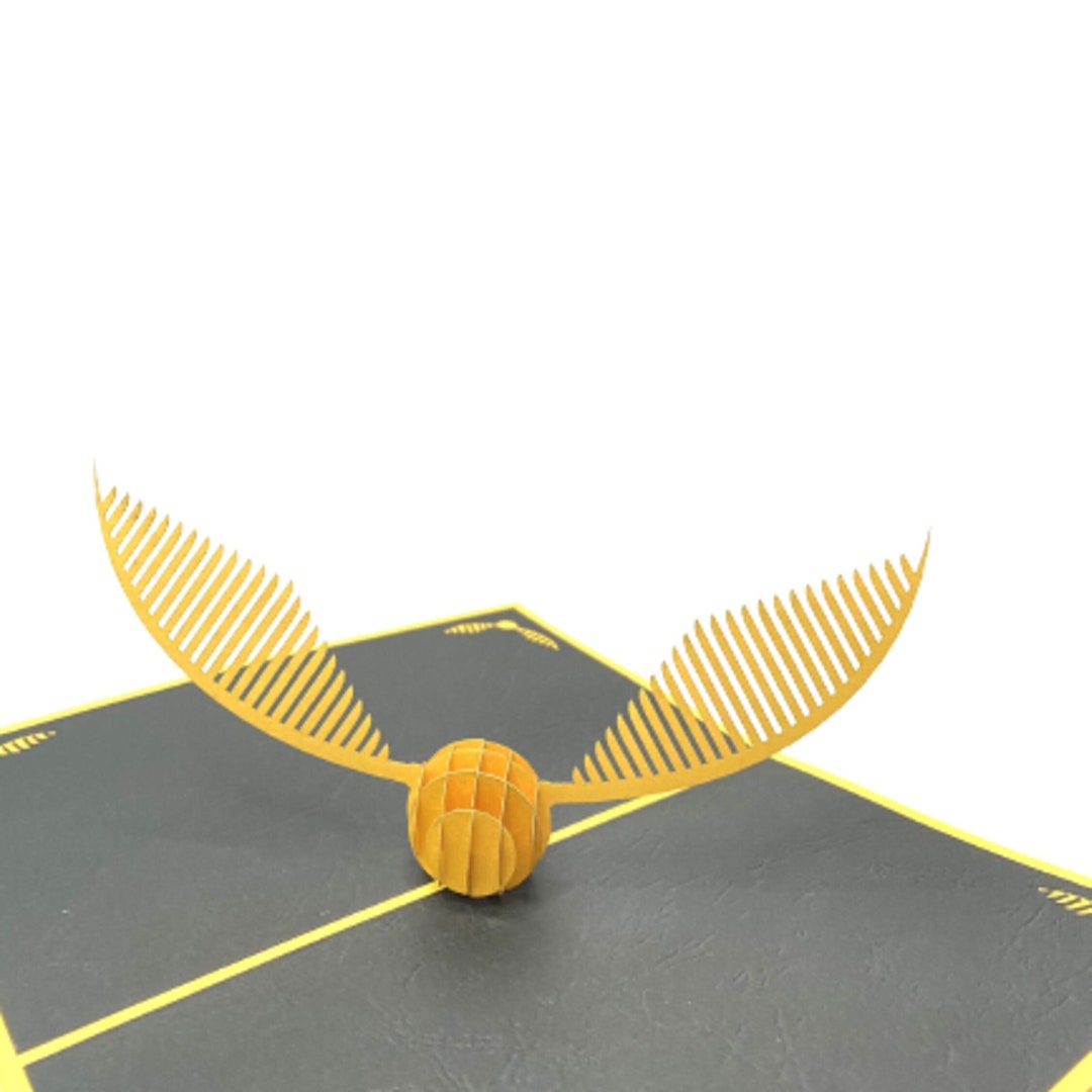 Snitch 3D Popup Card Unique/ Impressive/ Fictional Birthday/ All ...