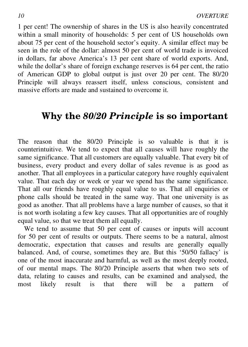 The 80/20 Principle: the Secret to Achieving More With Less Paperback ...