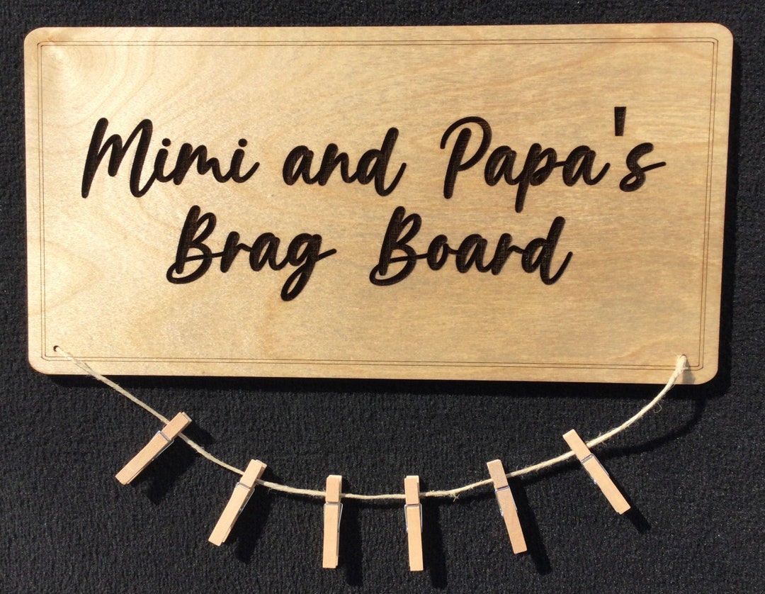 Mimi and Papa’s Brag Board - Etsy