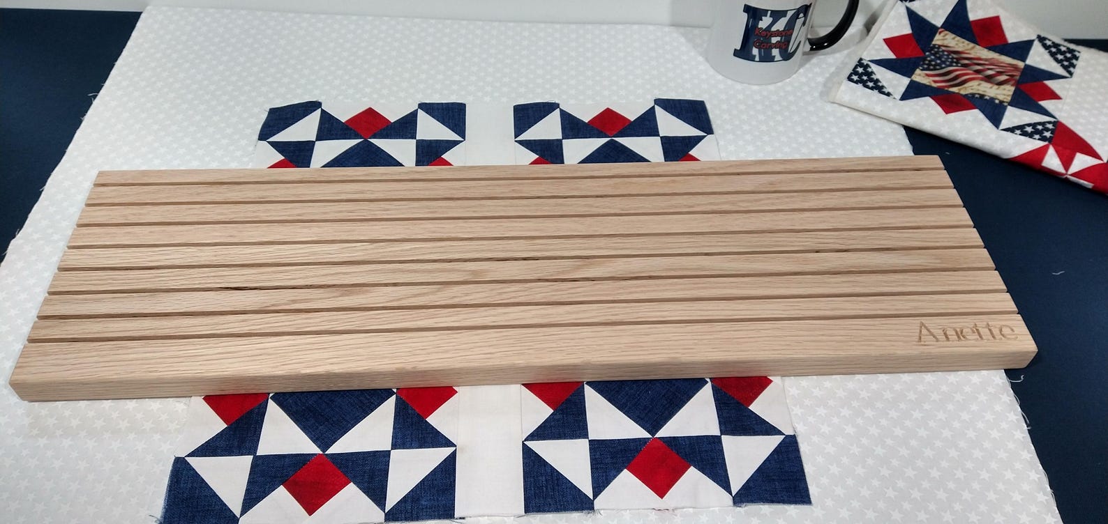 Quilt Ruler Holder - Choose Your Size With 8 Slots Personalized Gift ...