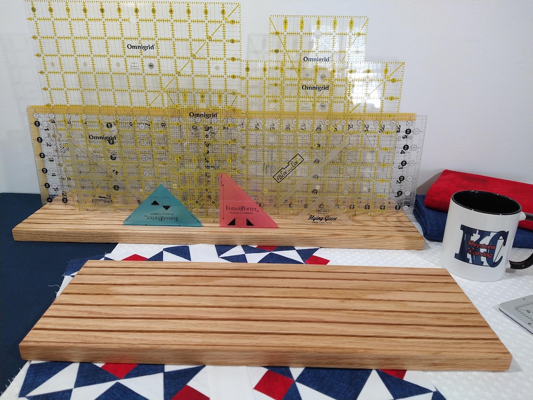Quilt Ruler Holder - Choose Your Size With 8 Slots. - Etsy