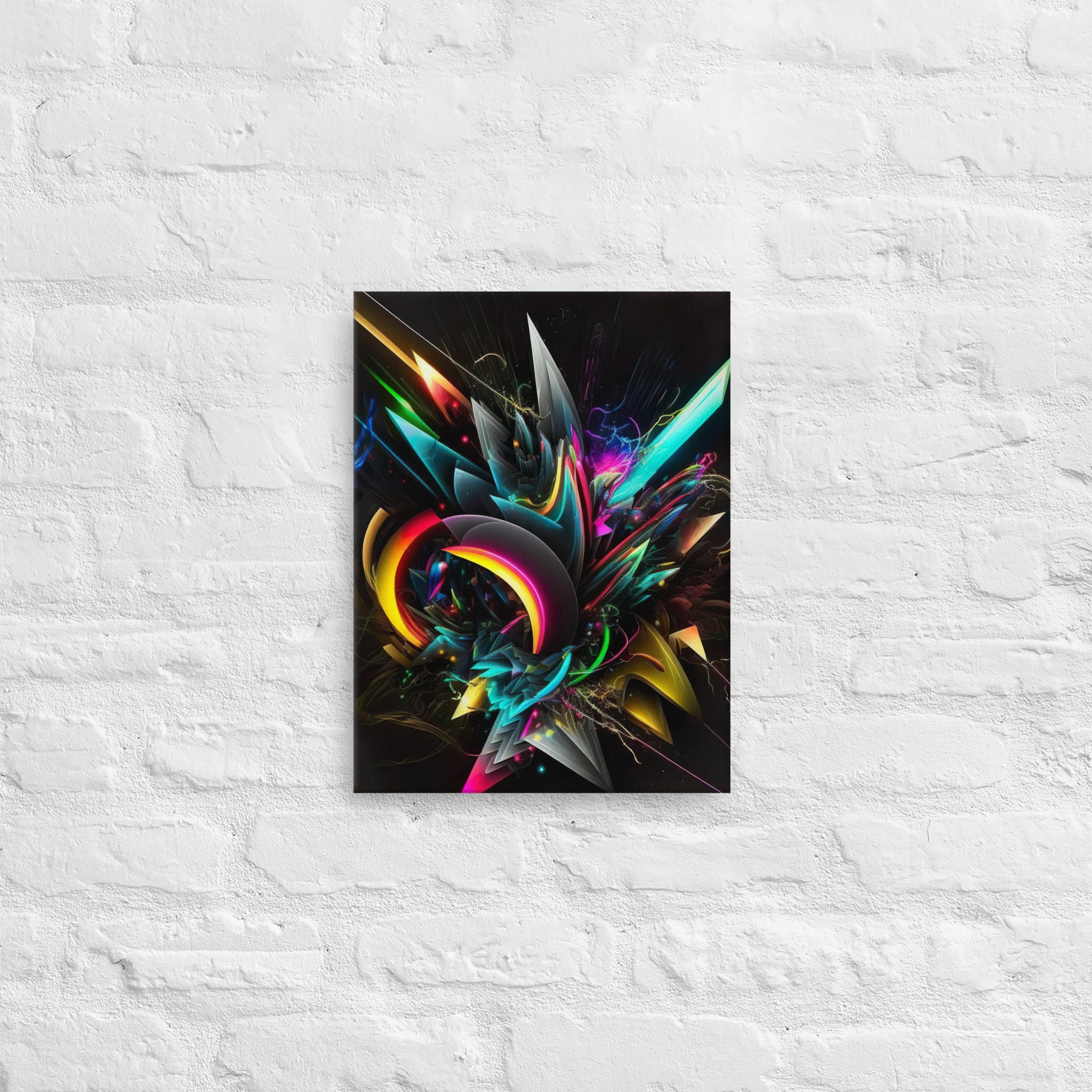 Neon Abstract Paintings