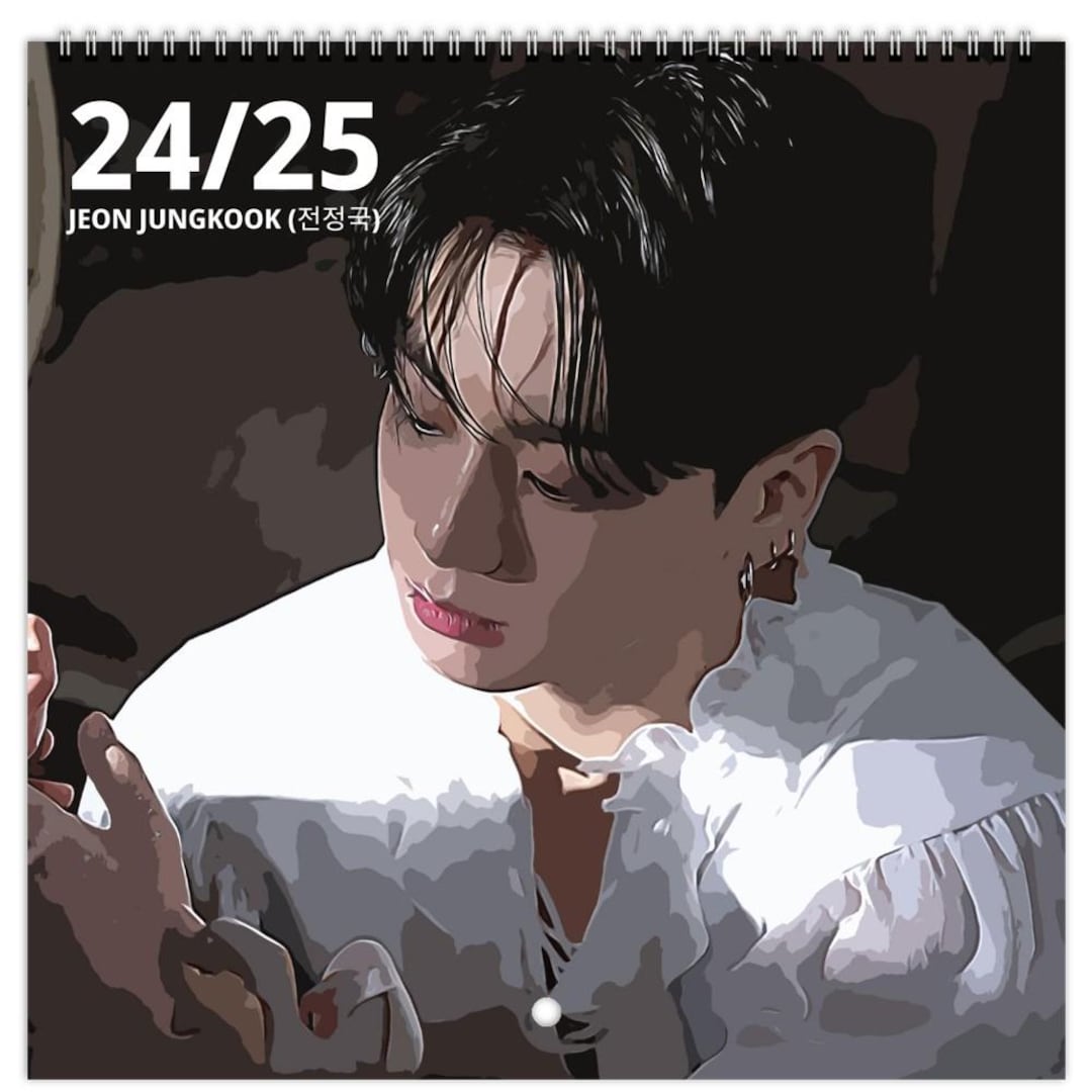 BTS Jeon Jungkook, 2025 Wall Calendar, K-pop Merch, BTS Jungkook Merch ...