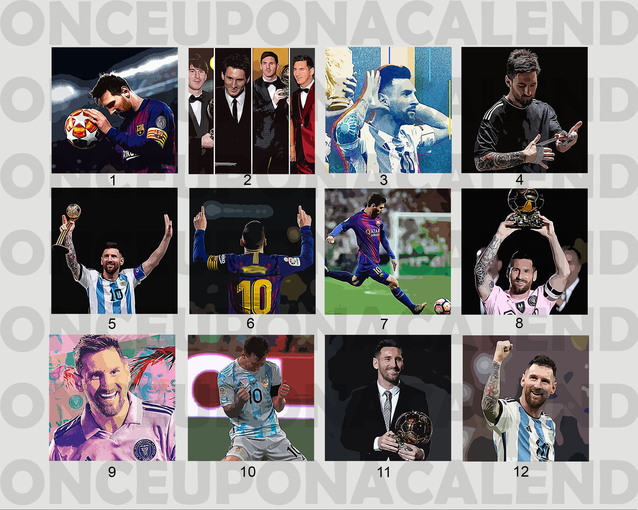 Lionel Messi, 2024 Wall Calendar, Argentina Football, Soccer, FIFA ...