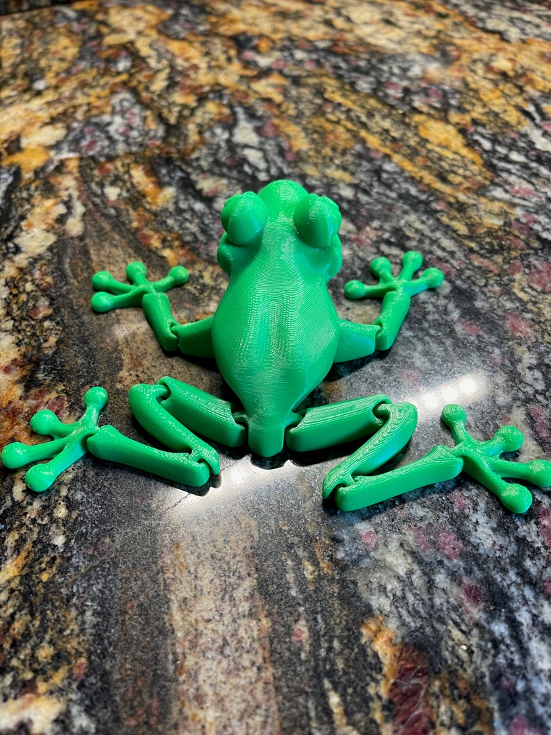 3D Printed Articulated Frog - Etsy