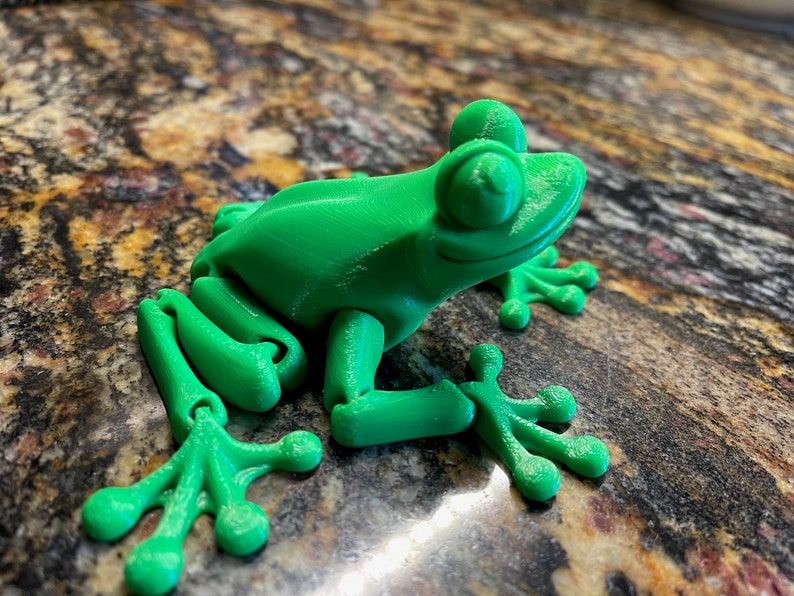 3D Printed Articulated Frog - Etsy