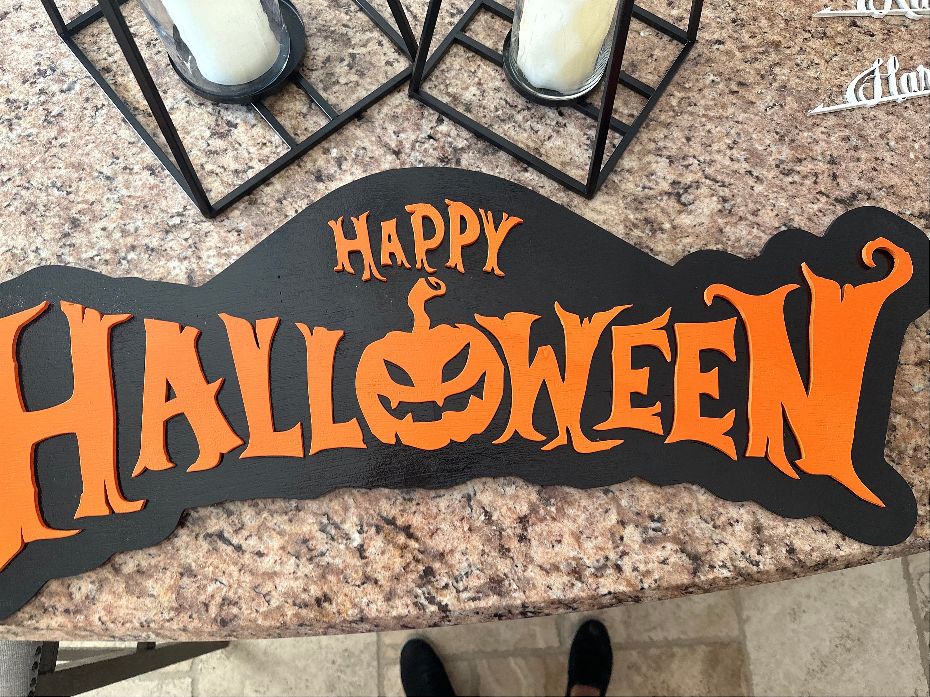 Halloween Sign Large - Etsy